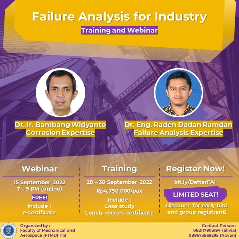 FMAE ITB Holds “Failure Analysis for Industry” Event Series - Fakultas ...